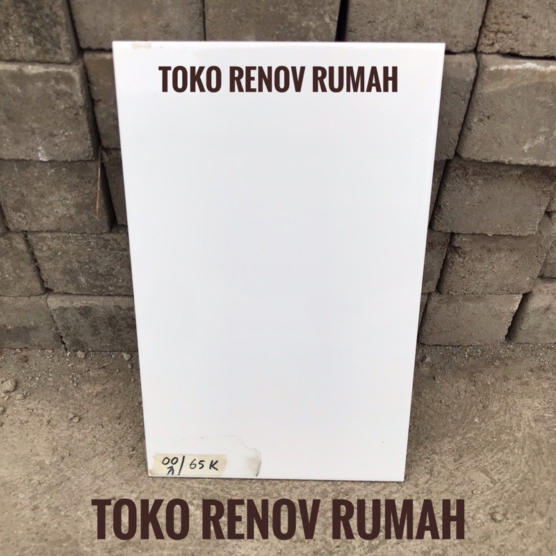 Jual keramik putih polos 25x40 spectrum mulia/ keramik dinding putih polos | Shopee Indonesia