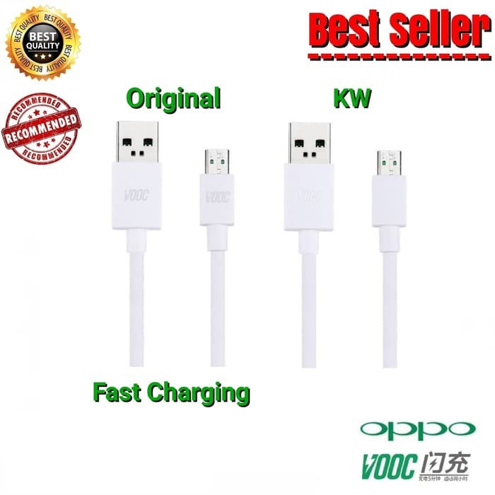 Jual Oppo Cable Fast Charging Kabel Oppo Original 100% Vooc | Shopee ...