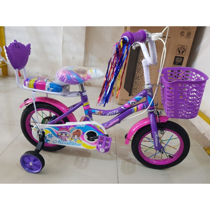 Jual Sepeda Anak Sepeda Mini 12 inch Montana ( Warna Ungu ) | Shopee ...