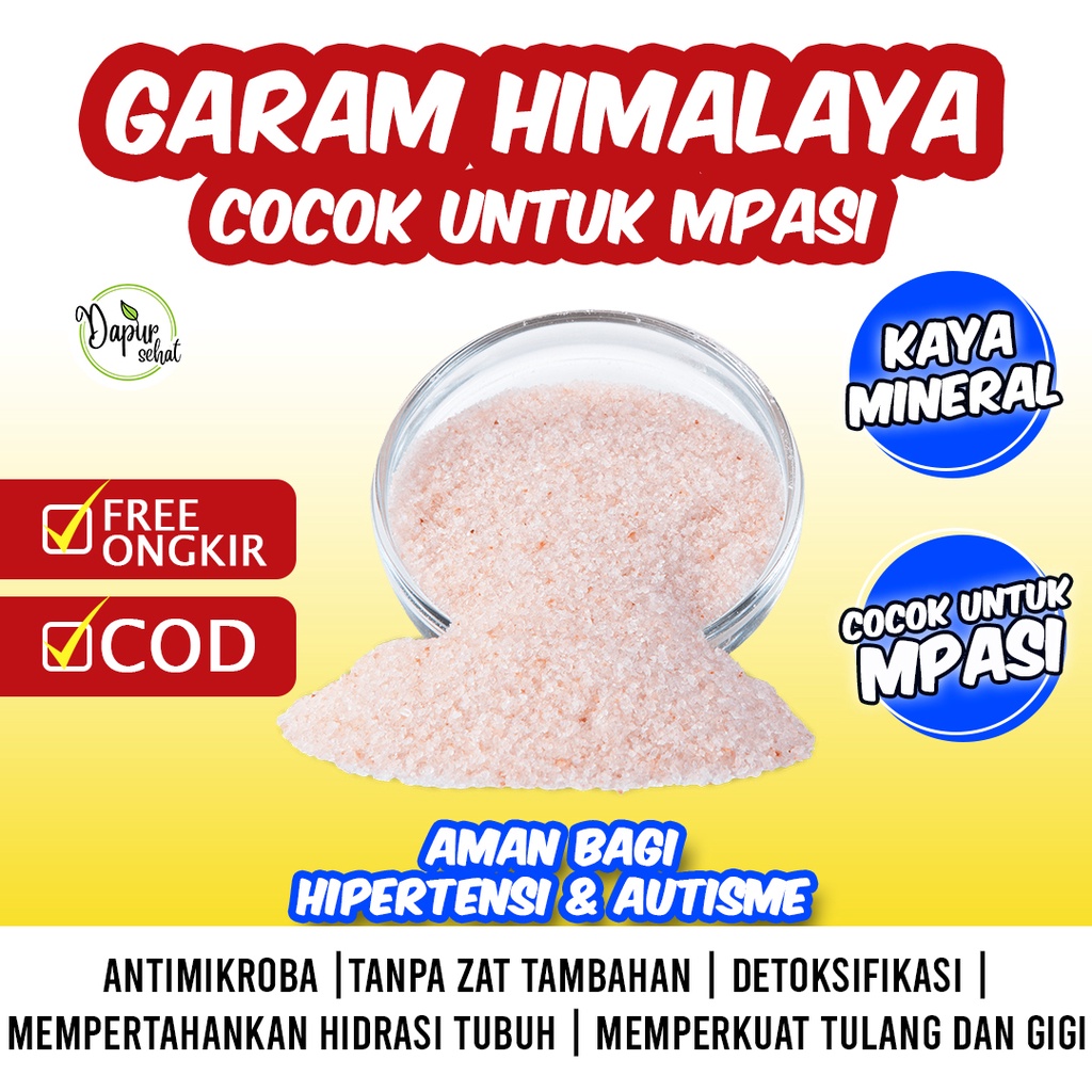 Jual GARAM HIMALAYA 20 gram/ GARAM MPASI / GARAM DIET | Shopee Indonesia