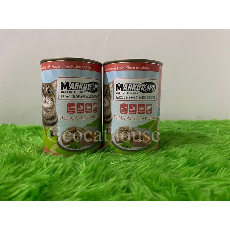 Jual TP Markotops Tuna And Sardines Kaleng 400 Gr Makanan Basah Wet ...