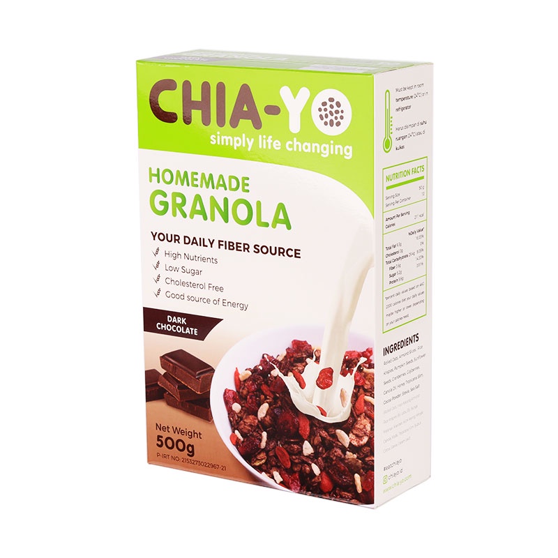 Jual Chia Yo Granola Dark Chocolate 500Gr | Shopee Indonesia