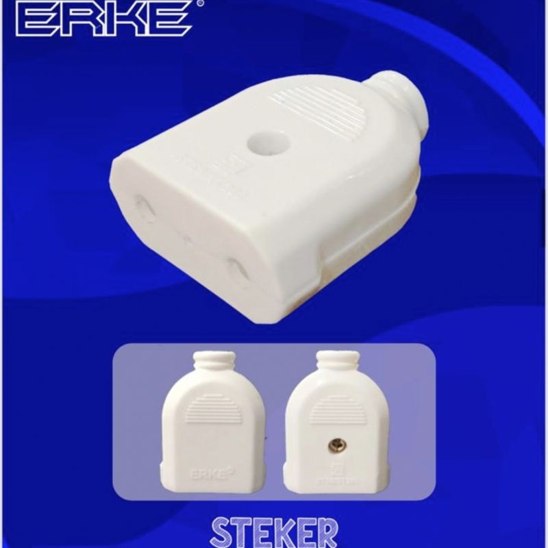 Jual Contra Steker Gepeng Putih Erke / Kontra Colokan Listrik Tipis Gepeng Putih Erke | Shopee ...