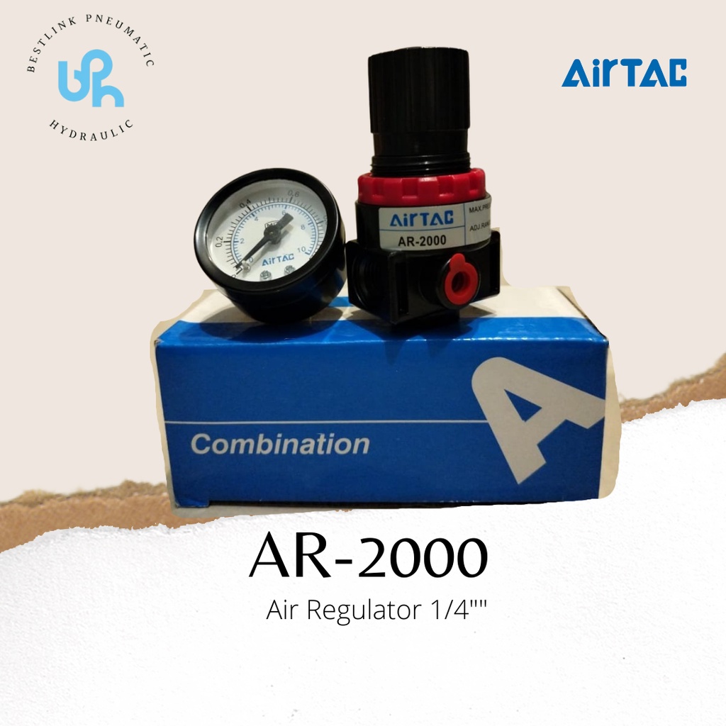 Jual Pneumatic Air Regulator AR-2000 AIRTAC / AR2000 | Shopee Indonesia