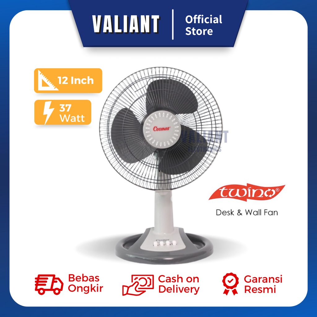 Jual Cosmos Kipas Angin 2in1 Desk & Wall Fan 12-DSE / 12DSE Twino – 12 ...