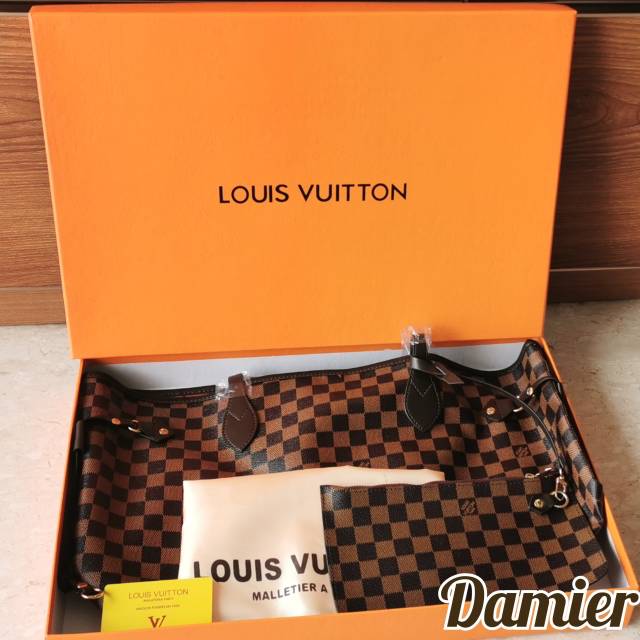 Jual TAS LV NEVERFULL SET WITH BOX GRATIS BOX GIFT SET | Shopee Indonesia