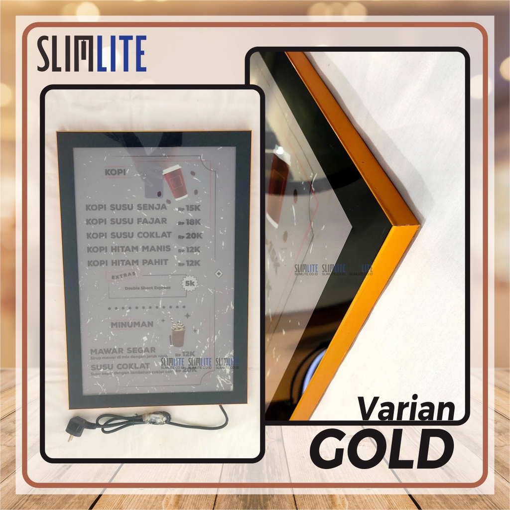 Jual Slimlite Magnetic Light 40x60cm - Slim Light box LED Neon Box ...