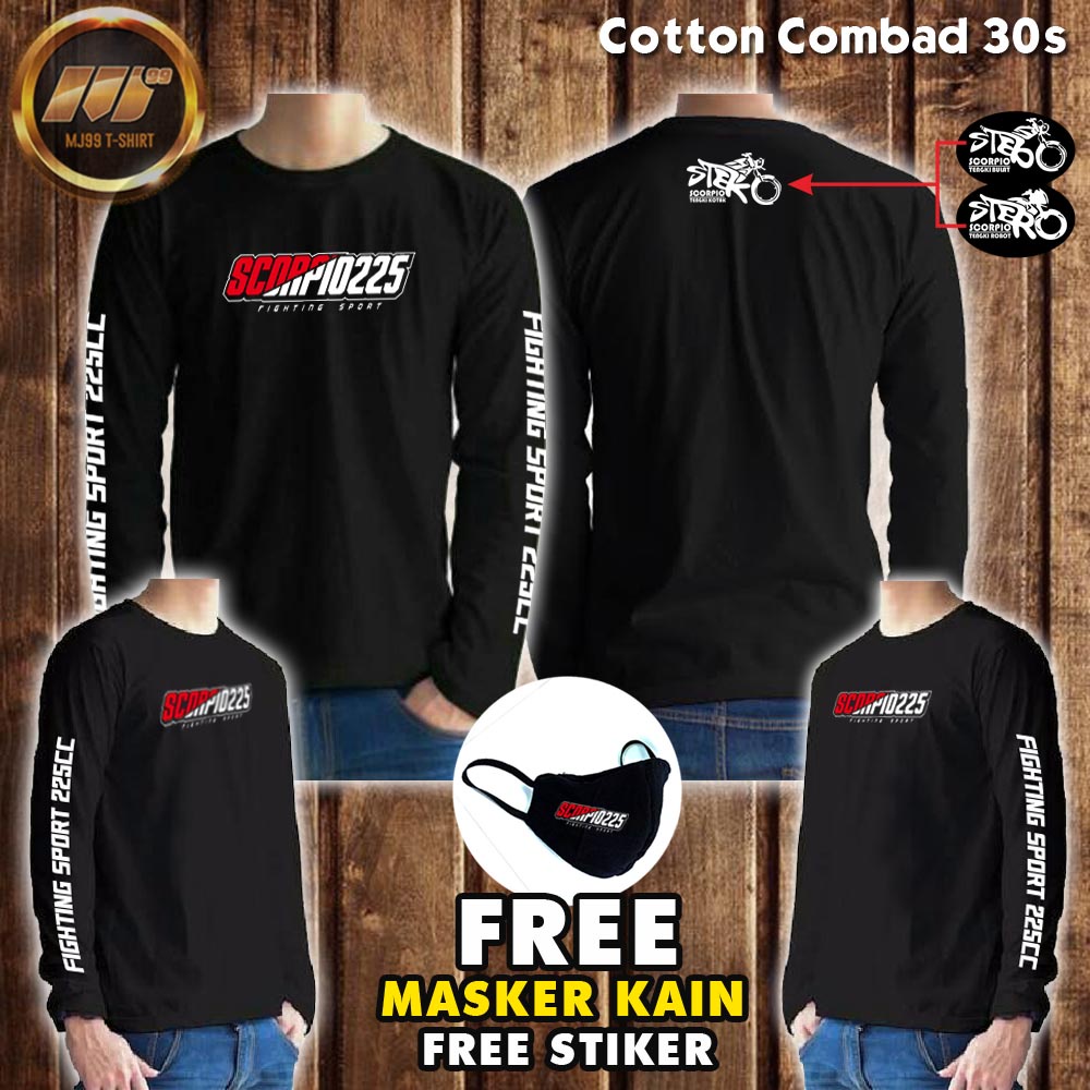 Jual KAOS YAMAHA SCORPIO, STEKO, STEBO, STERO, LENGAN PANJANG | Shopee ...