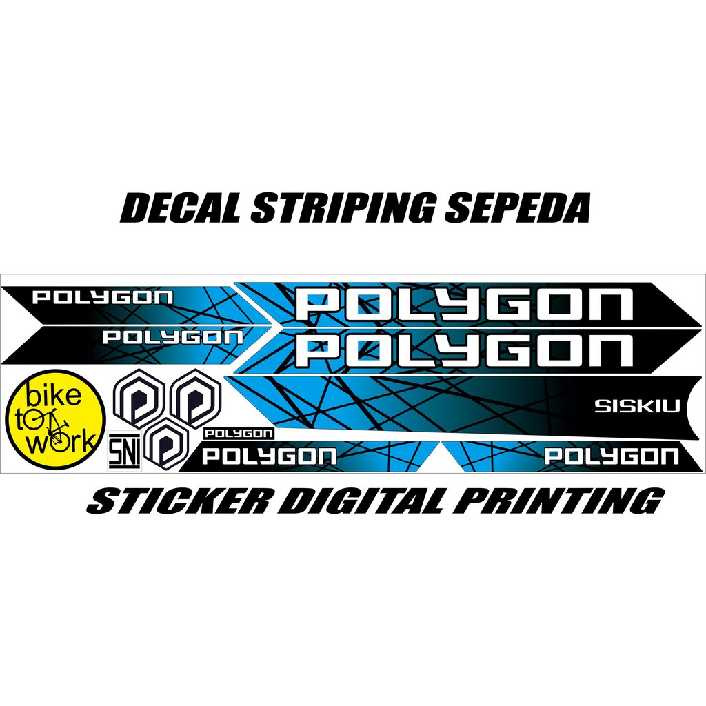 Jual STICKER POLYGON STICKER SEPEDA. STIKER STRIPING SIMPLE | Shopee ...