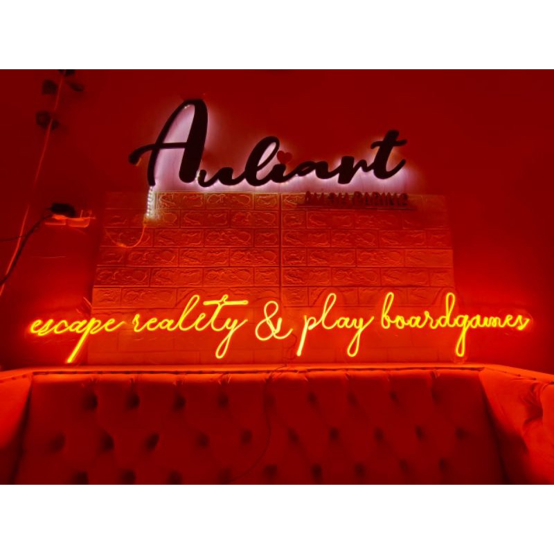 Jual AULIART NEON FLEX AKRILIK HURUF NYALA LETTER SIGN DEKORASI DINDING ...