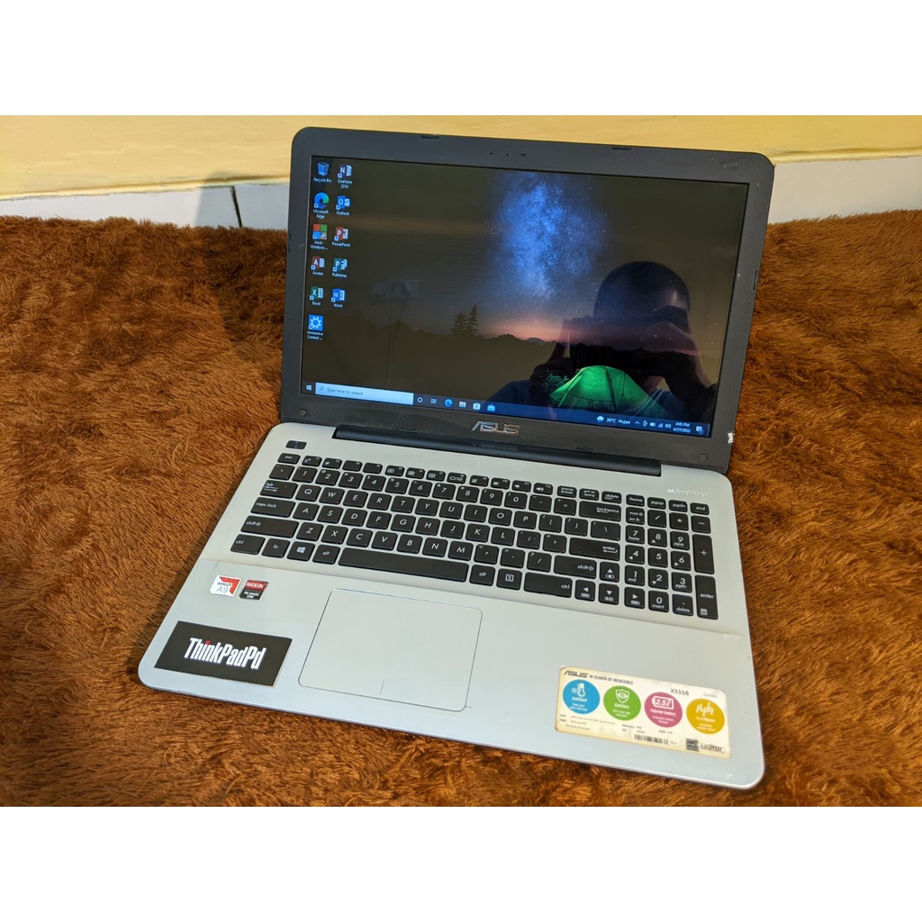 Jual Laptop gaming Desain Asus X55BP AMD A9 9420 Dual VGA Radeon Mulus ...