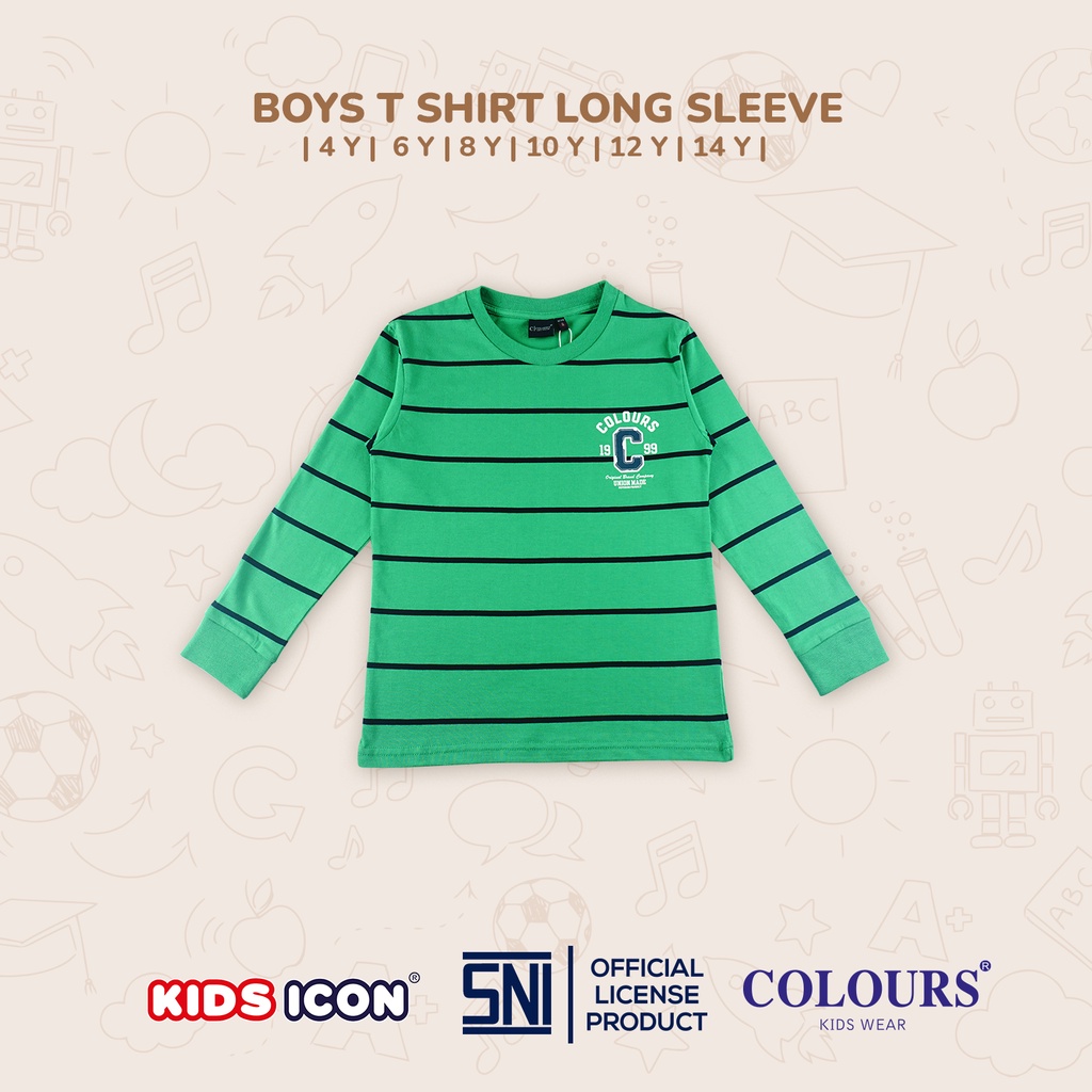 Jual KIDS ICON - Kaos Anak Laki-laki COLOURS 4-14 Tahun With Stripes ...