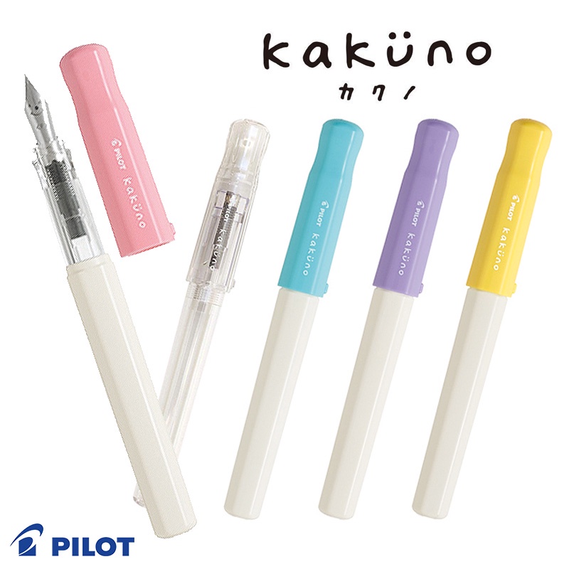 Jual Pilot Kakuno Fountain Pen Gel Ink Transparent Soft Colors EF/F/M ...