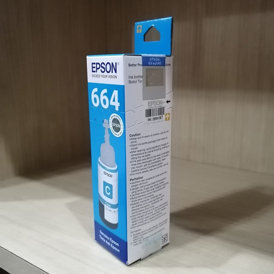 Jual Tinta Printer Epson 664 Original - Blue ( 70ml ) | Shopee Indonesia