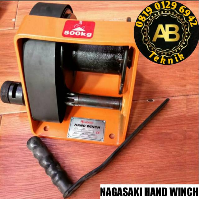 Jual NAGASAKI HAND WINCH KAPASITAS 500 KG KEREKAN MANUAL/KATROL MANUAL ...