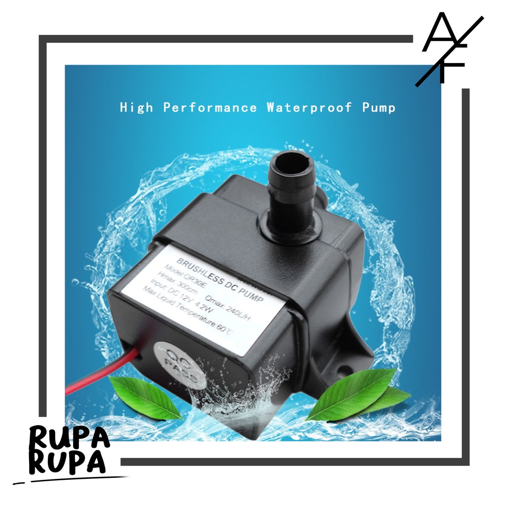 Jual Pompa air celup mini submersible 12V 240L/H DC 12 volt 12 v ...