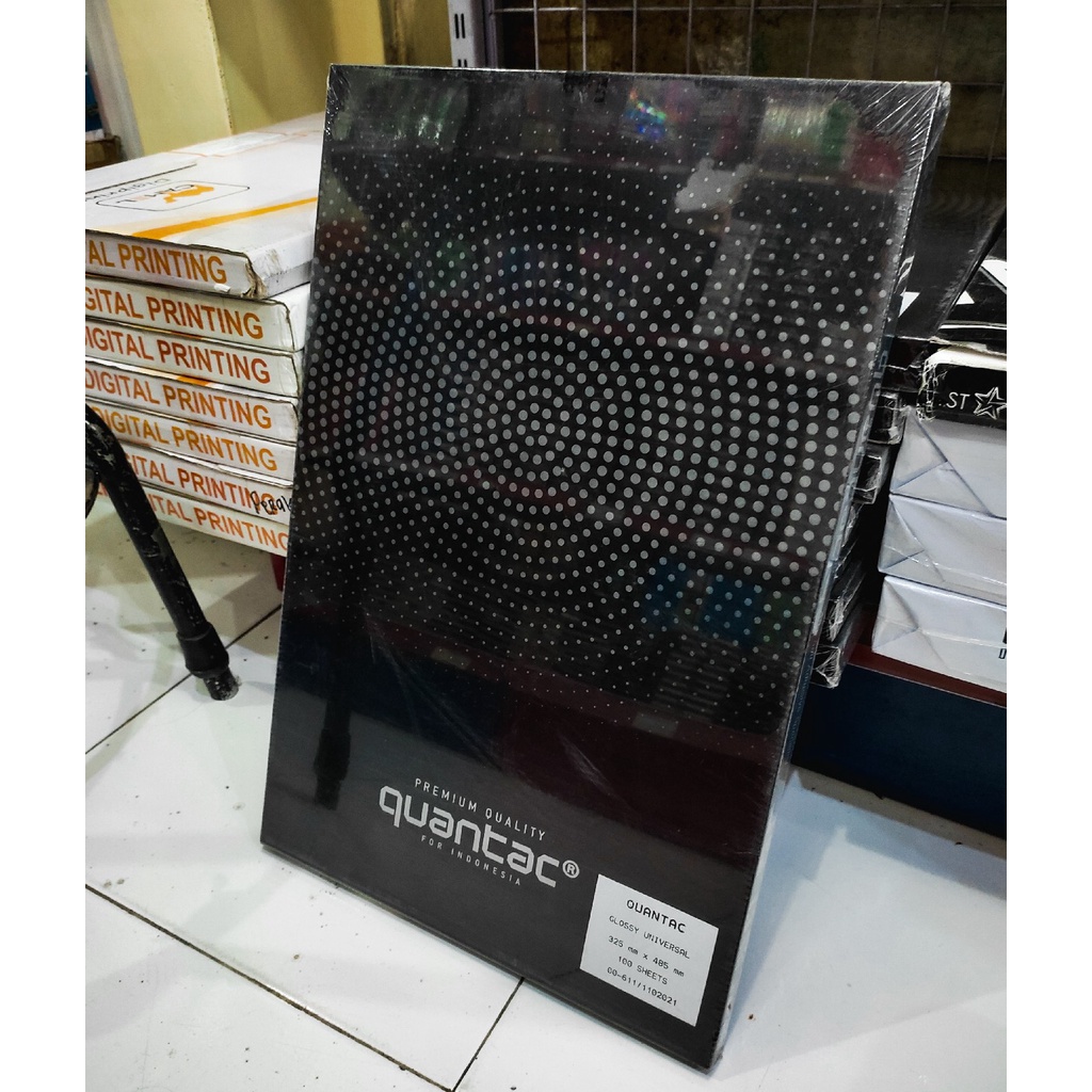 Jual STICKER VINYL QUANTAC GLOSSY UNIVERSAL LASER A3+ | Shopee Indonesia
