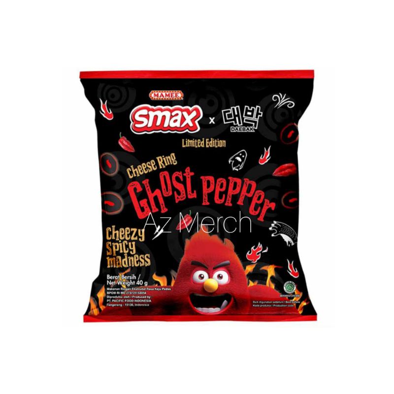 Jual Smax Snack Ghost Pepper Cheese Ring 40gr Limited Edition | Shopee ...