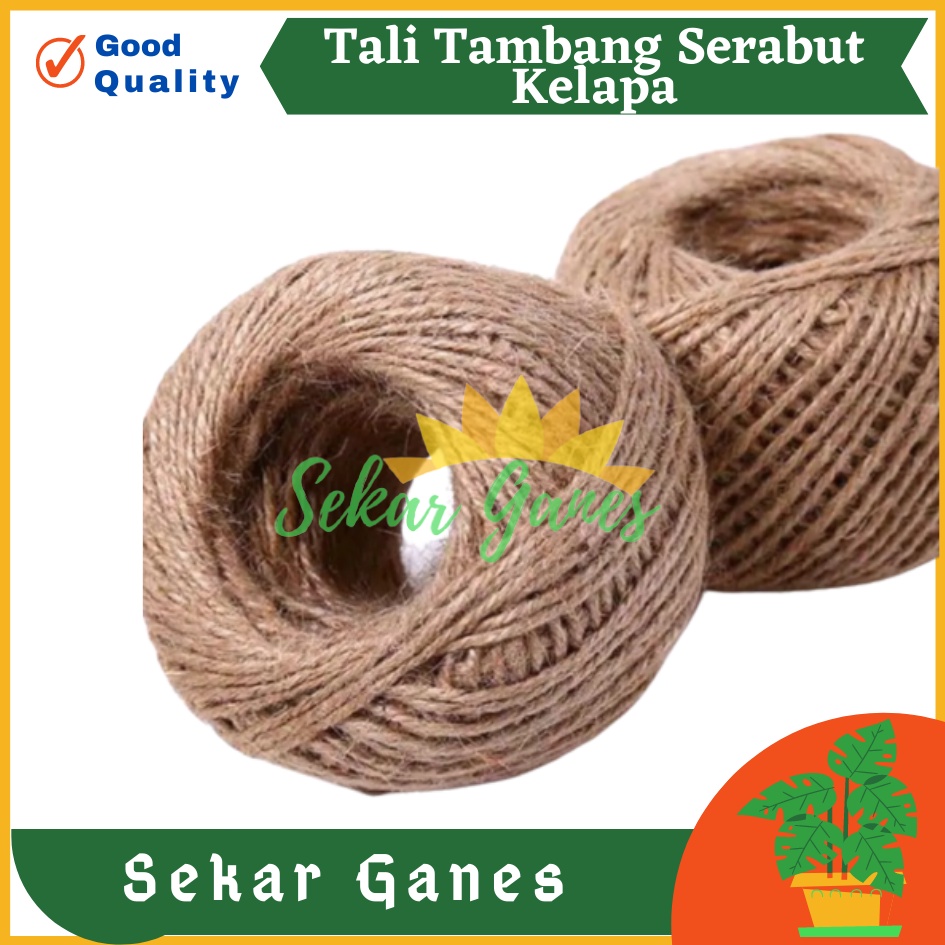 Jual TERMURAH Tali Rami Goni Serabut Kelapa 4 - 6 mm Tali Rami Roll ...