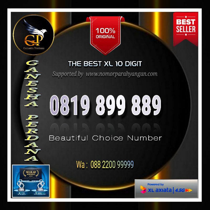 Jual Kartu Perdana Nomor Cantik XL 10 Digit Pasca Bayar Super Langka ...