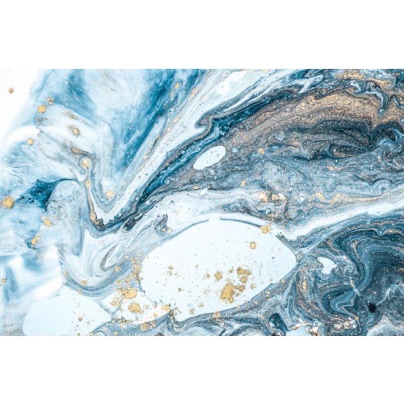 Jual Wallpaper Custom Mural Marmer Granit Marble Biru Putih Hitam Gold ...