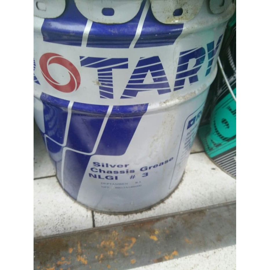 Jual gemuk rotary chassis silver PAIL 15kg grease / stempet Rotary ...