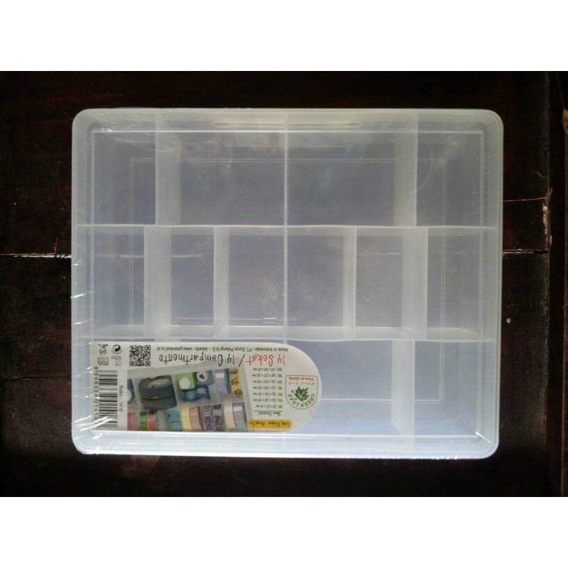 Jual KOTAK PERKAKAS 14 SEKAT GREEN LEAF 1416 / TEMPAT SPARE PART ...