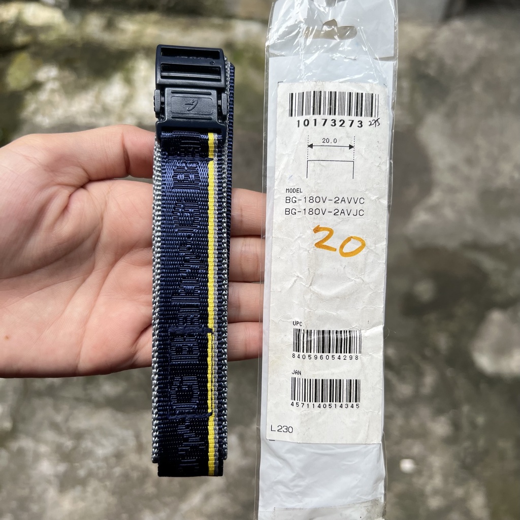 Jual Strap tali jam tangan casio baby-g BG-180V 2A original band BG ...