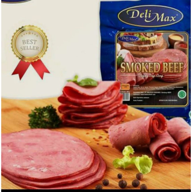 Jual DELIMAX SMOKED BEEF / DAGING SAPI ASAP 500 GRAM / FROZEN FOOD ...