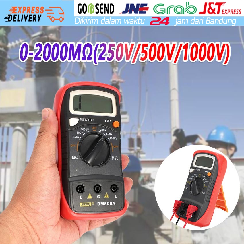 Jual BM500A 1000V Megohmmeter Digital Insulation Resistance Meter ...