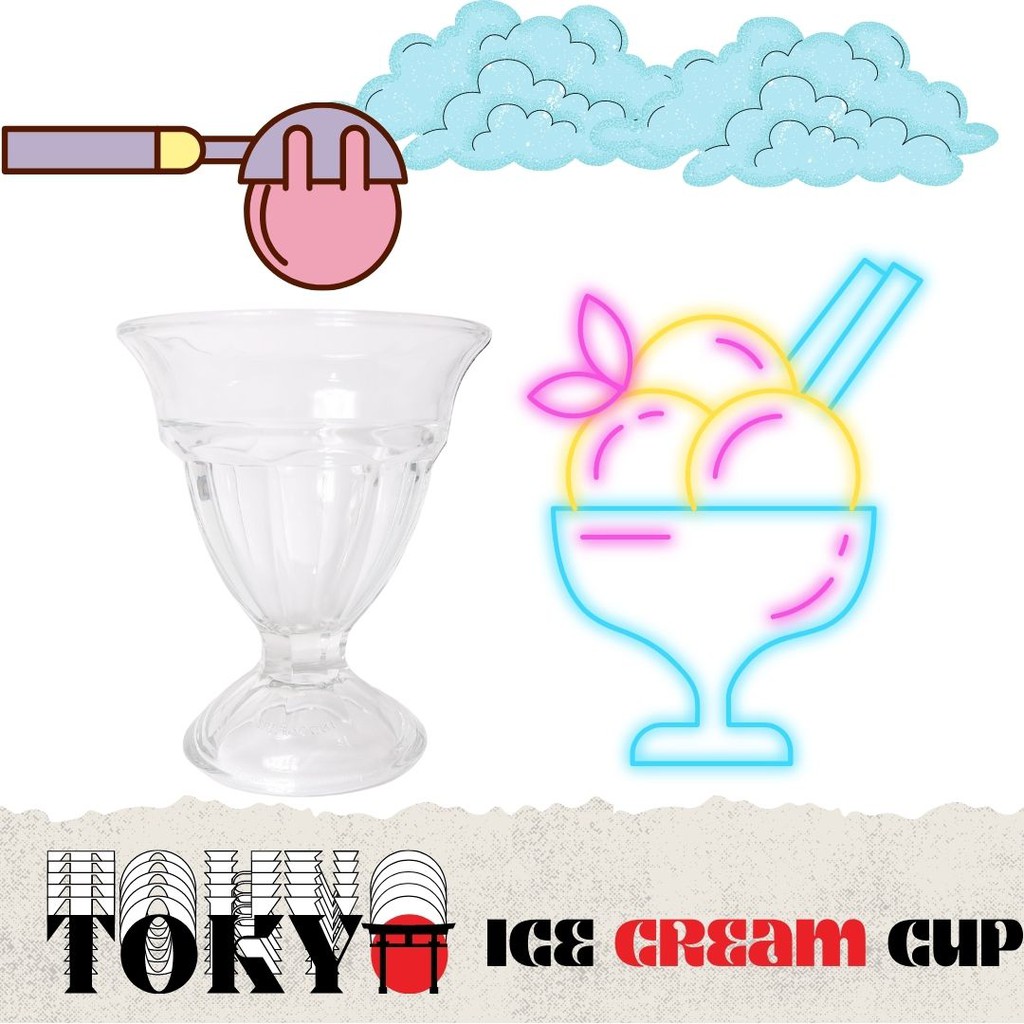 Jual TOKYO ICE CREAM GLASS CUP | Gelas Es Krim | Ice Cream Glass ...
