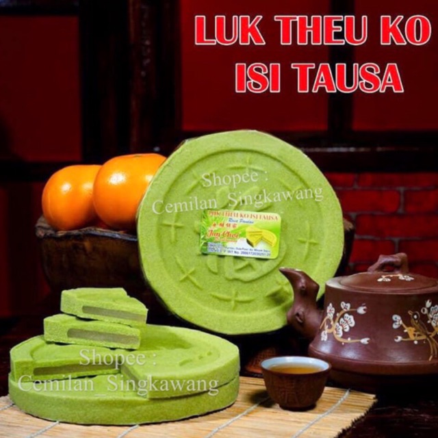 Jual KUE BULAN LUK THEU KO PANDAN isi TAUSA HALAL / MOONCAKE SARI ...