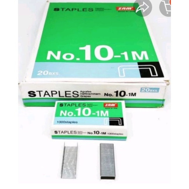 Jual ISI STAPLES ZRM NO 10 / refill hekter / isi stepler kecil | Shopee ...