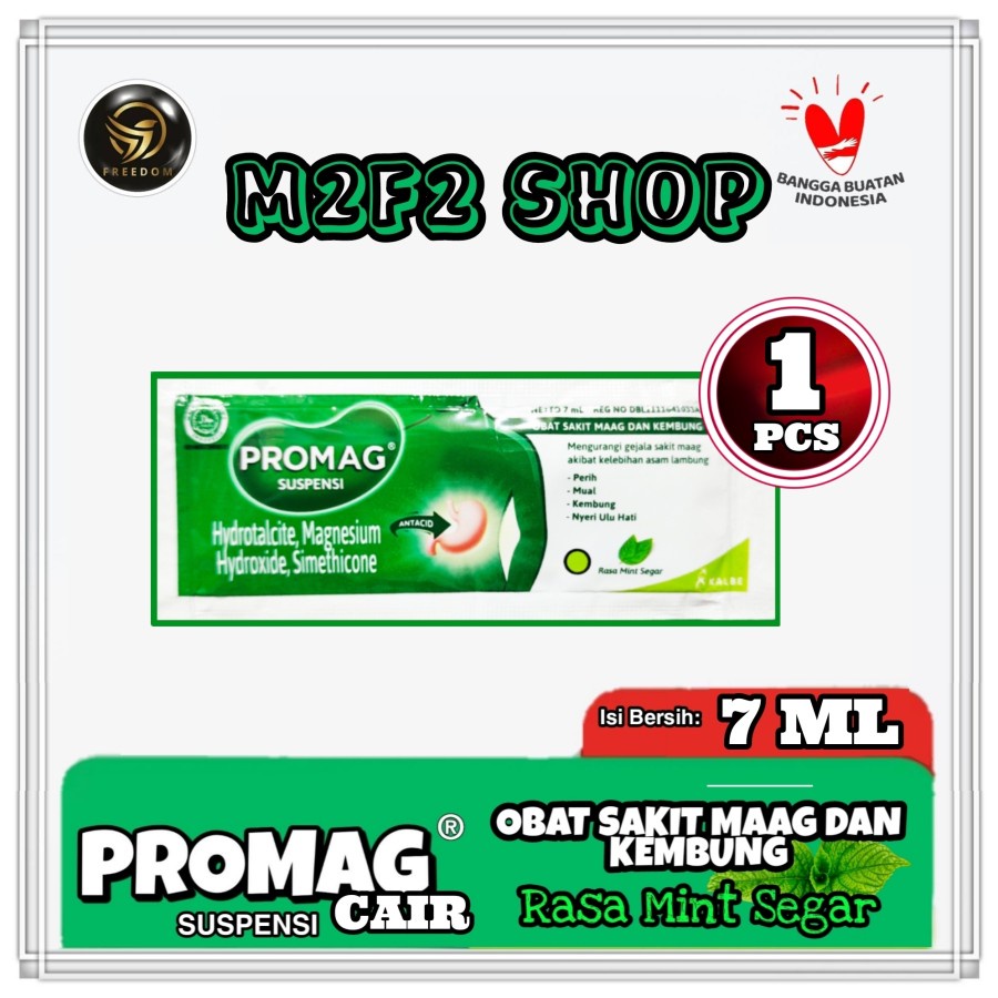 Jual Promag Cair Obat Sakit Maag dan Kembung Sachet Rasa Mint - 7 ml ...