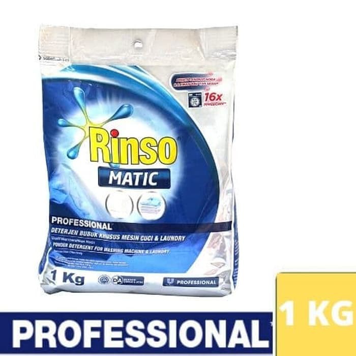 Jual DETERJEN LAUNDRY KILOAN RINSO Matic Pro Powder 1Kg | Shopee Indonesia
