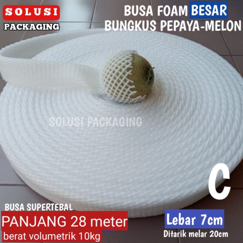 Jual BUSA BUAH 7CM 28METER / BUNGKUS BUAH MANGGA PEPAYA MELON/POLYNET ...