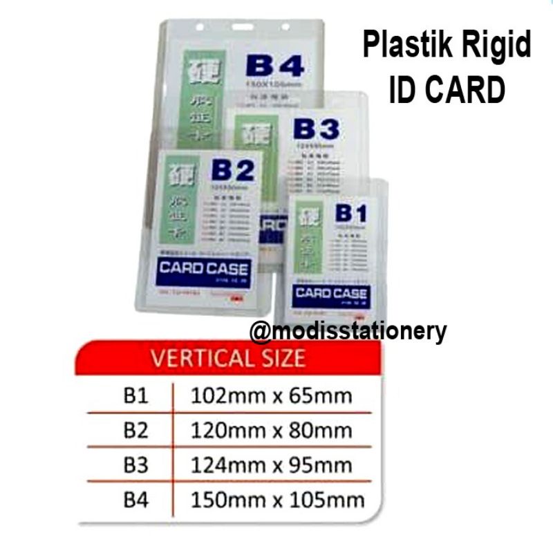 Jual plastik id card rigid card case B1 B2 B3 B4 | Shopee Indonesia