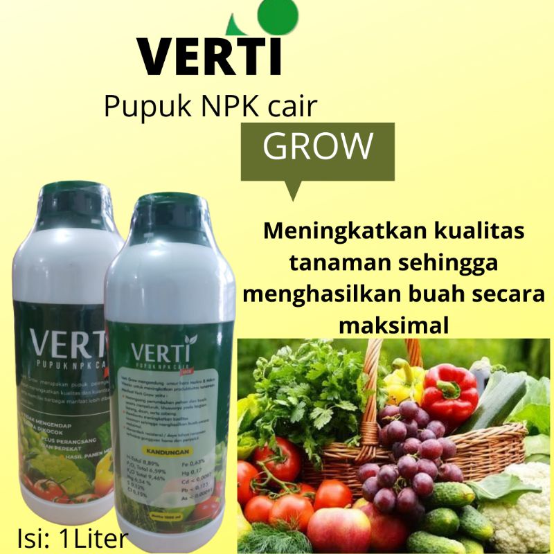 Jual pupuk organik cair verti grow, Pupuk VERTINE GROW meningkatkan ketahanan tanaman dari hama ...