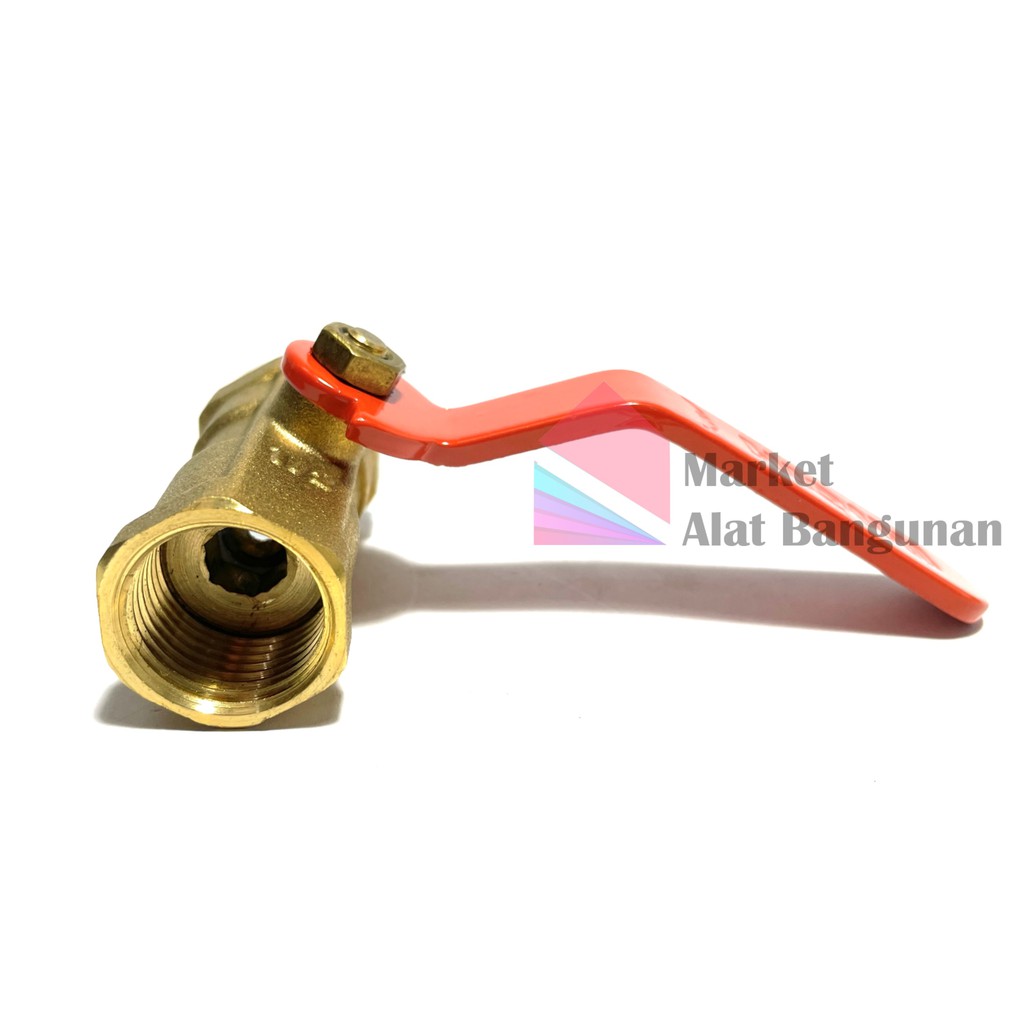 Jual Ball Valve Kuningan HIOSHI 1/2” / Stop Kran Keran 1/2 Inci Drat ...