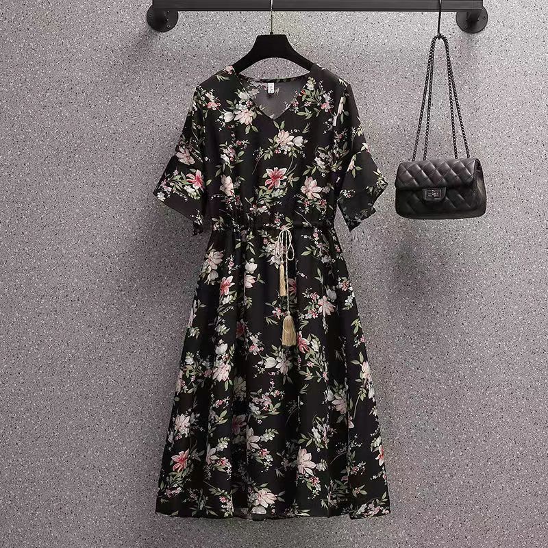 Jual COD dress wanita/dress floral/dress bunga/dress bunga korea/dress ...