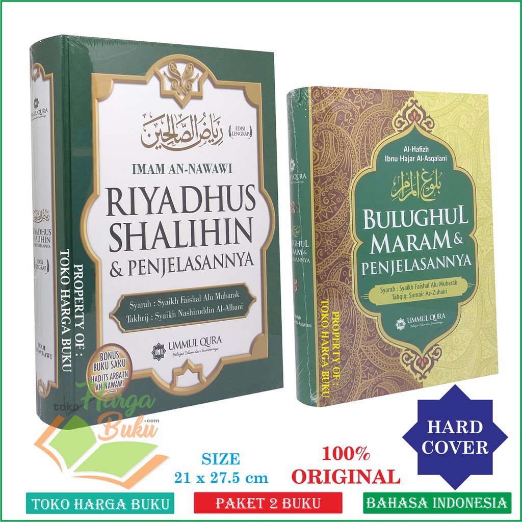 Jual Paket 2 Buku Riyadhus Shalihin dan Bulughul Maram Lengkap dengan Penjelasannya - Penerbit ...