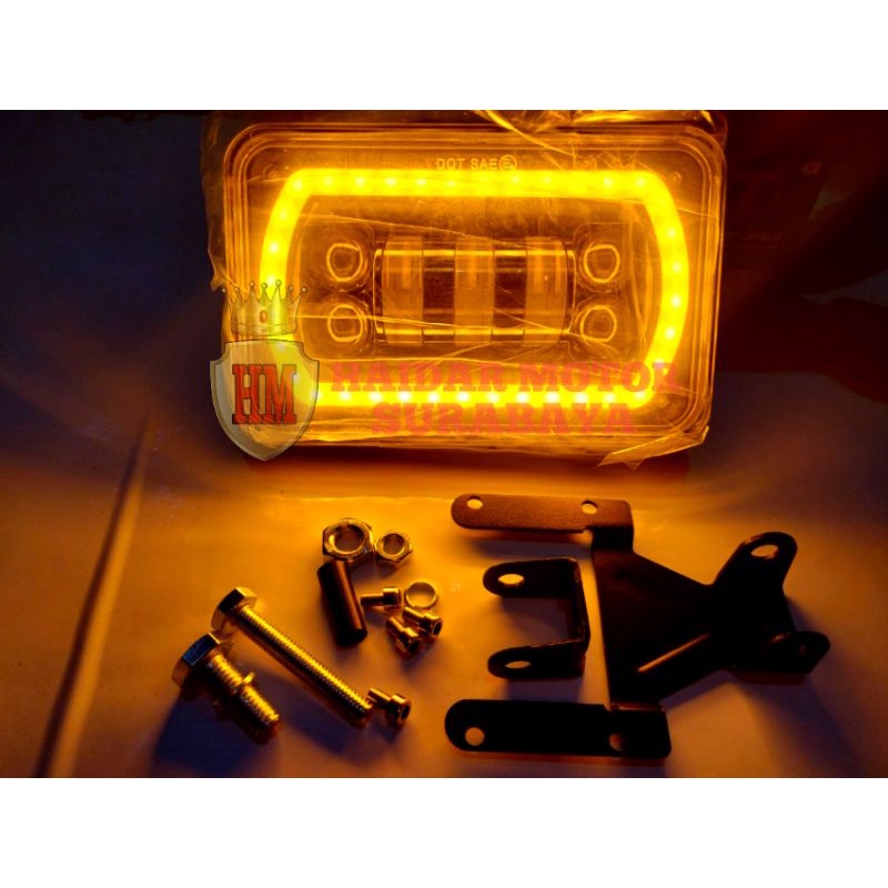 Jual Lampu Daymaker Kotak 7 mata LED Lampu Deymaker 5inc kotak led ...