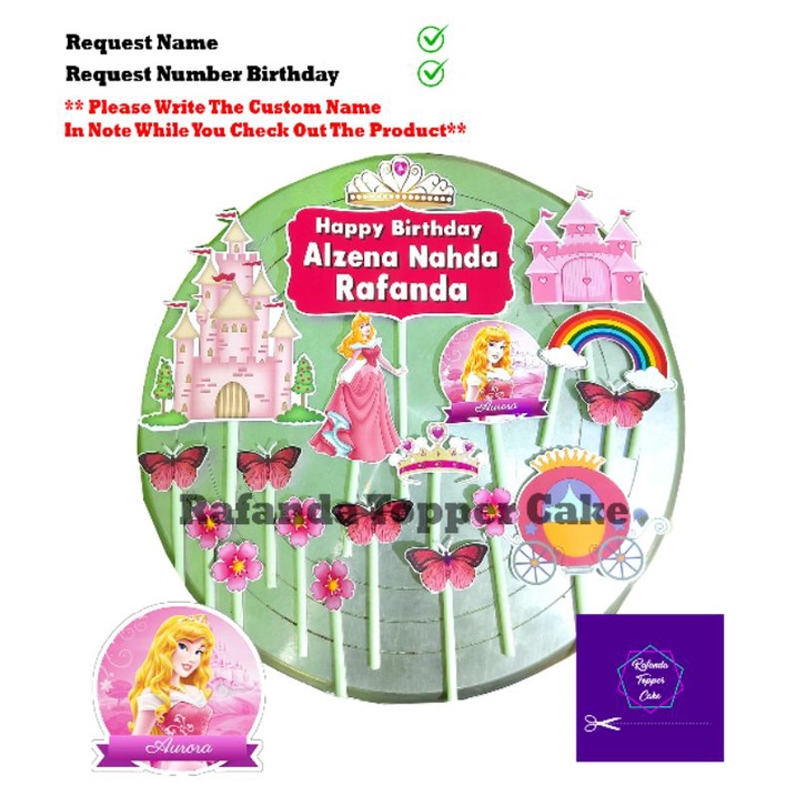Jual Topper kue ultah princess toper | Shopee Indonesia
