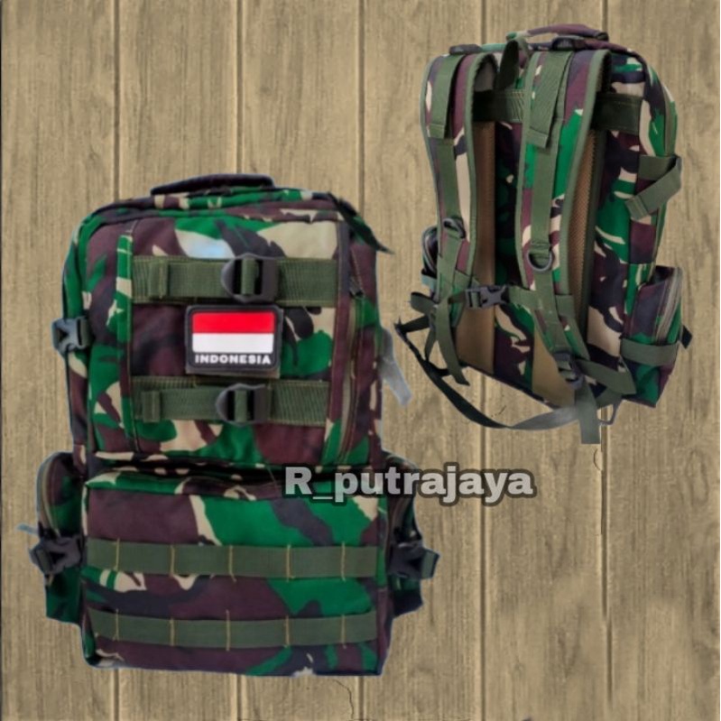 Jual Tas ransel loreng tni Original+emblem/tas Gultor Loreng Malpinas ...
