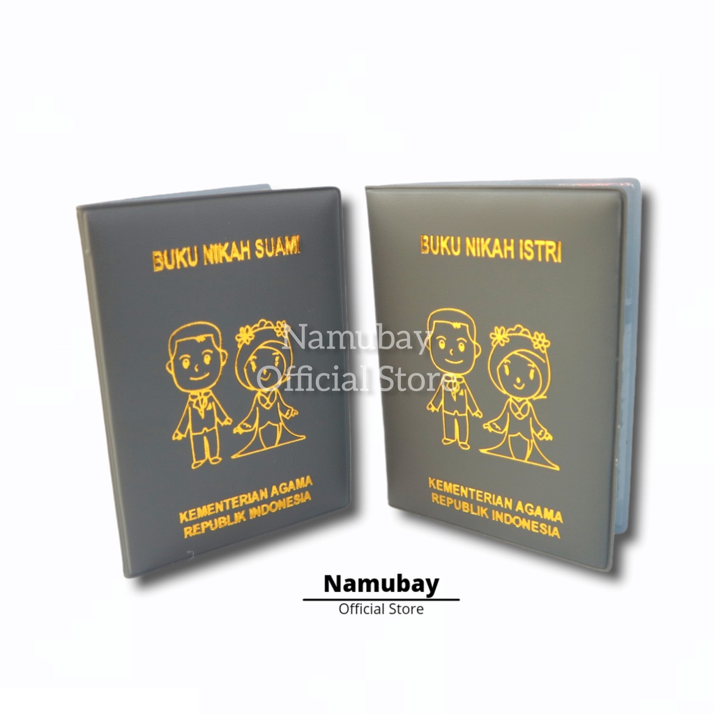 Jual SAMPUL BUKU NIKAH SUAMI ISTRI 1 SET 2 PASANG / COVER BUKU NIKAH ...