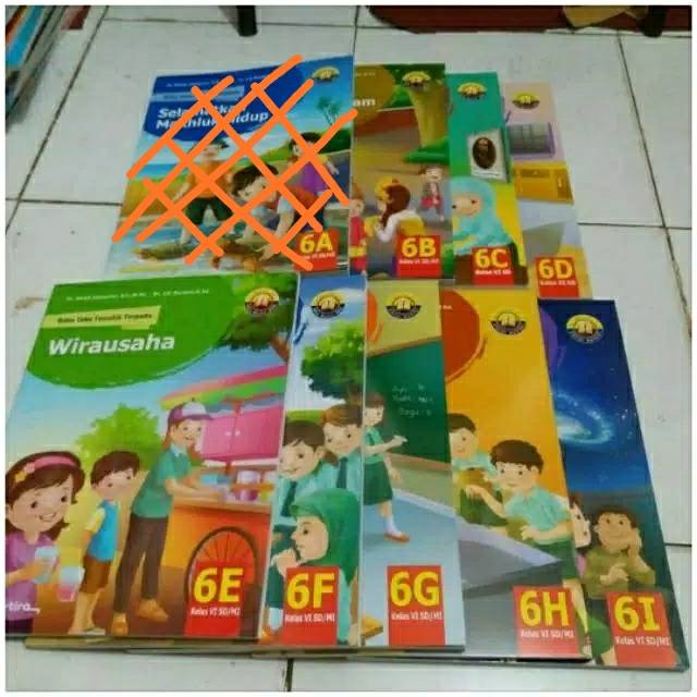 Jual Buku Teks Tematik Terpadu Untuk SD Kelas 6 Tema 6B 6C 6D 6E 6F 6G 6H 6I Kurikulum 2013 ...