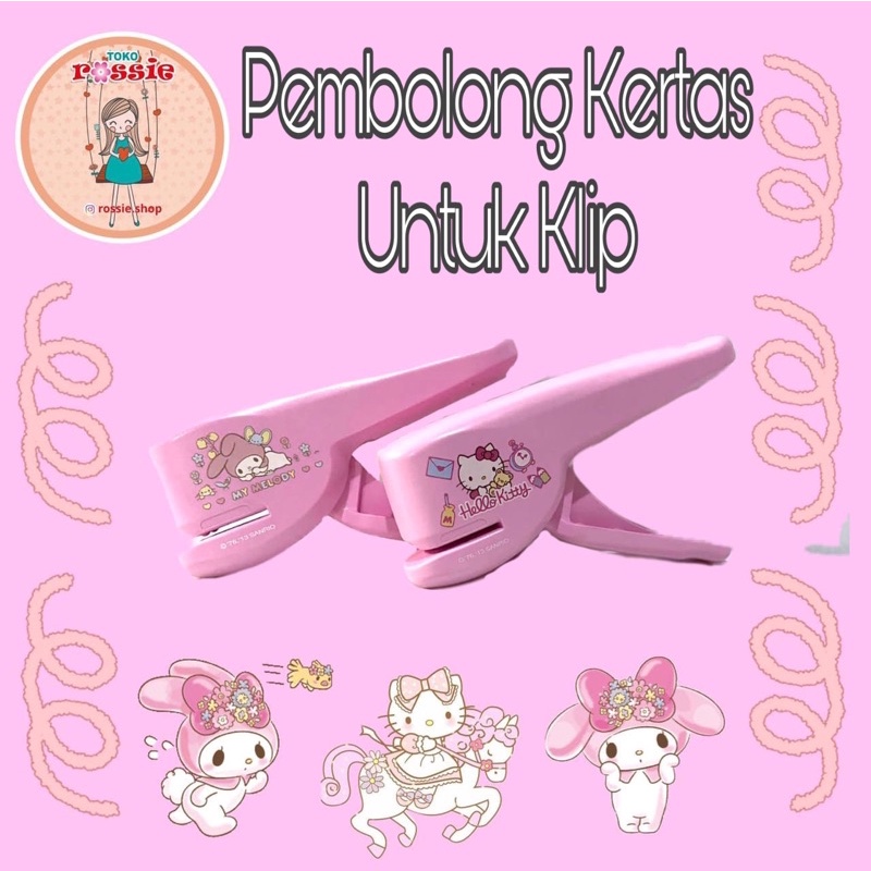 Jual Pembolong Kertas Untuk Klip Karakter/Pembolong Kertas Hellokitty ...
