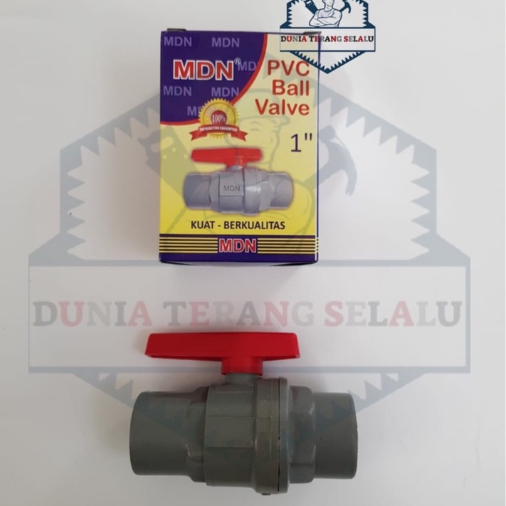 Jual Ball Valve Pvc MDN 1" gagang panjang polos - Bal Valf Plastik 1 in - Stop Kran Bola MDN ...