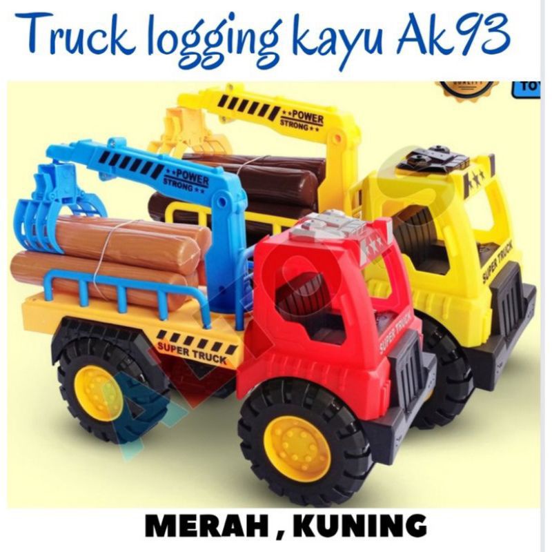 Jual mainan mobil truck pengangkut kayu murah | Shopee Indonesia