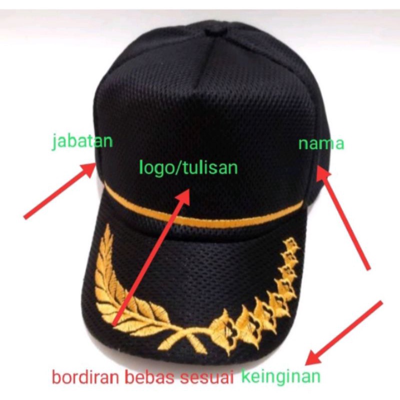 Jual TOPI CUSTOM FREE BORDIR,PRAMUKA,PASKIBRA,LOGO BEBAS,ASN ,PNS,LEM BAGA,APARATUR DESA DLL ...